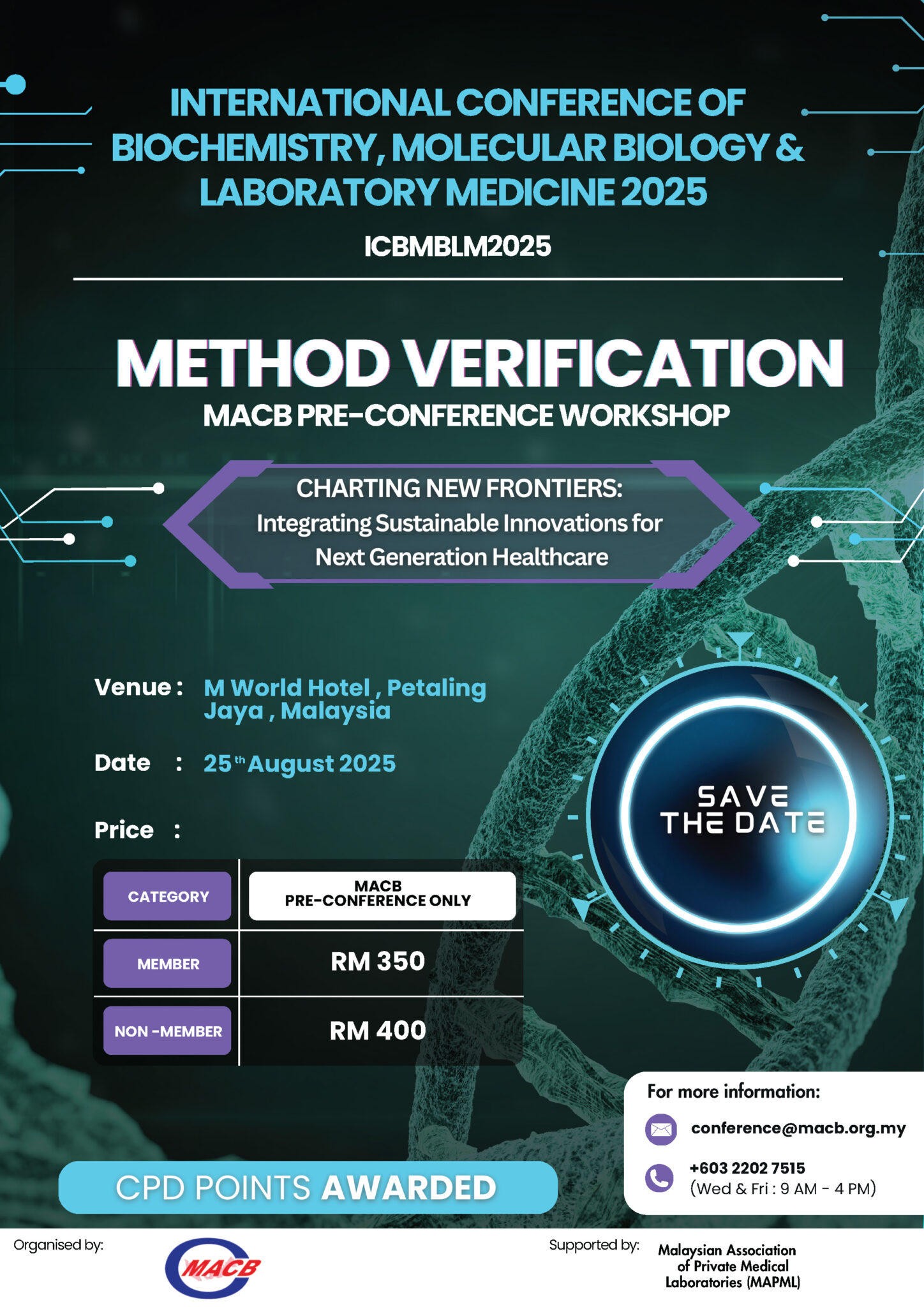 Conference Schedule – International Conference of Biochemistry, Molecular Biology & Laboratory ...
